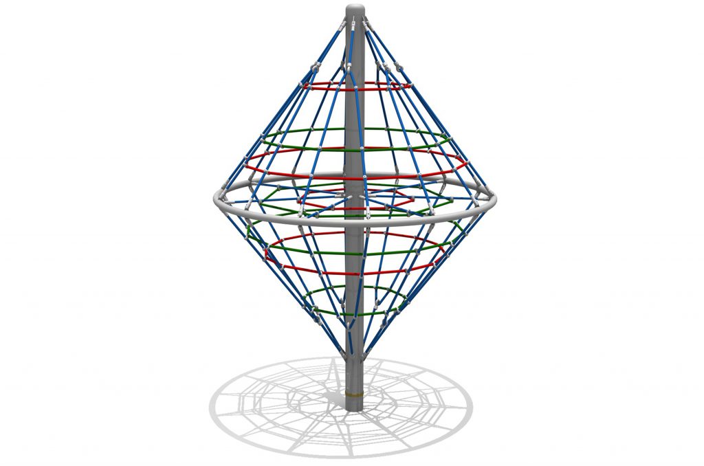 3.00m Diamond Cone Climber - Ray Parry Playgrounds