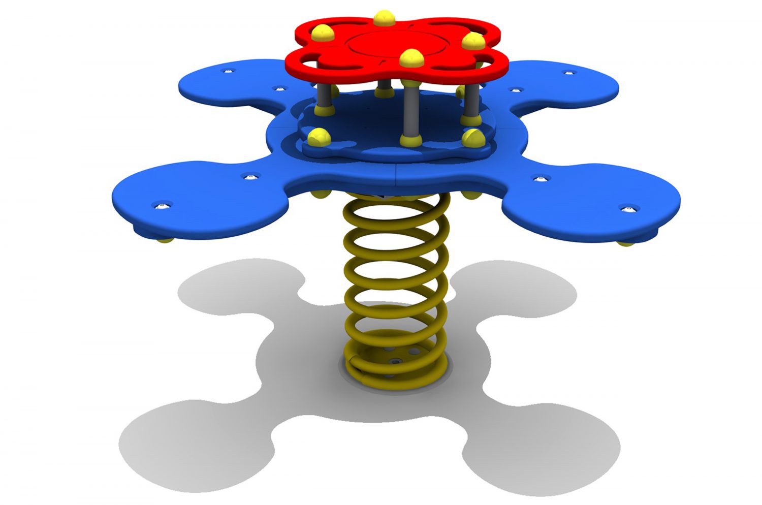 Four-Way Spring Seesaw | Early Years Playground Equipment