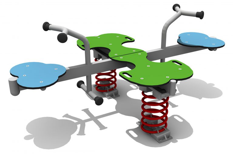 Four-Way Spring Seesaw | Early Years Playground Equipment