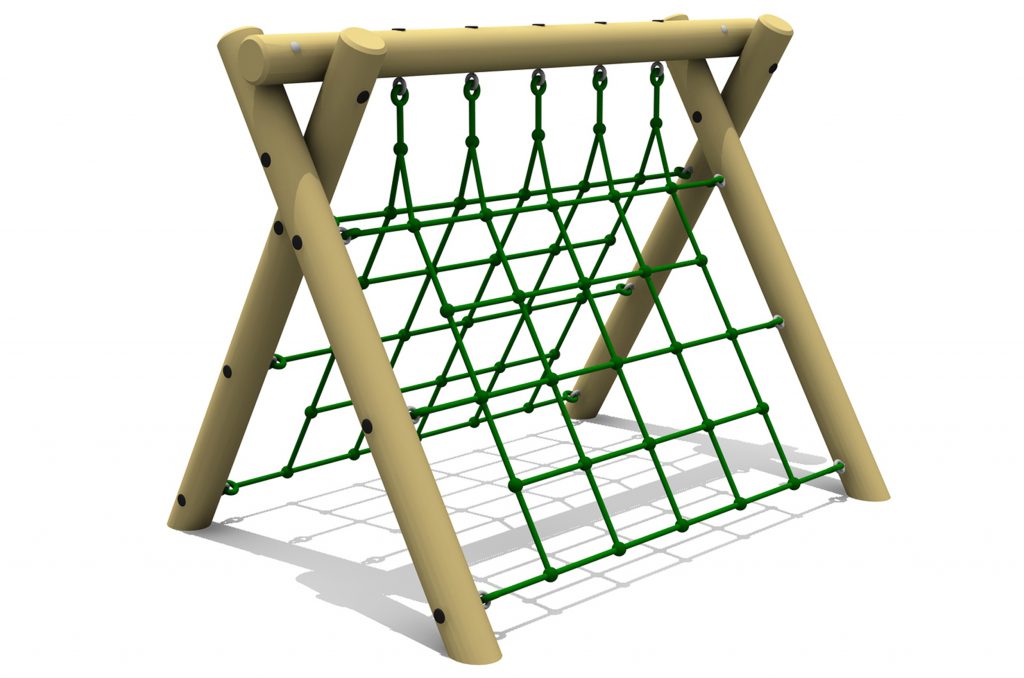 A Frame Climber Two Nets (Low) | Playground Equipment