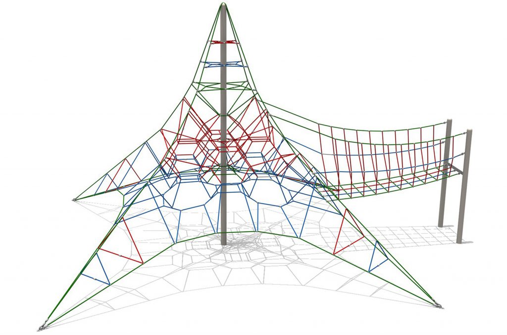 Active Net 6000 With Bridge | Outdoor Playground Equipment