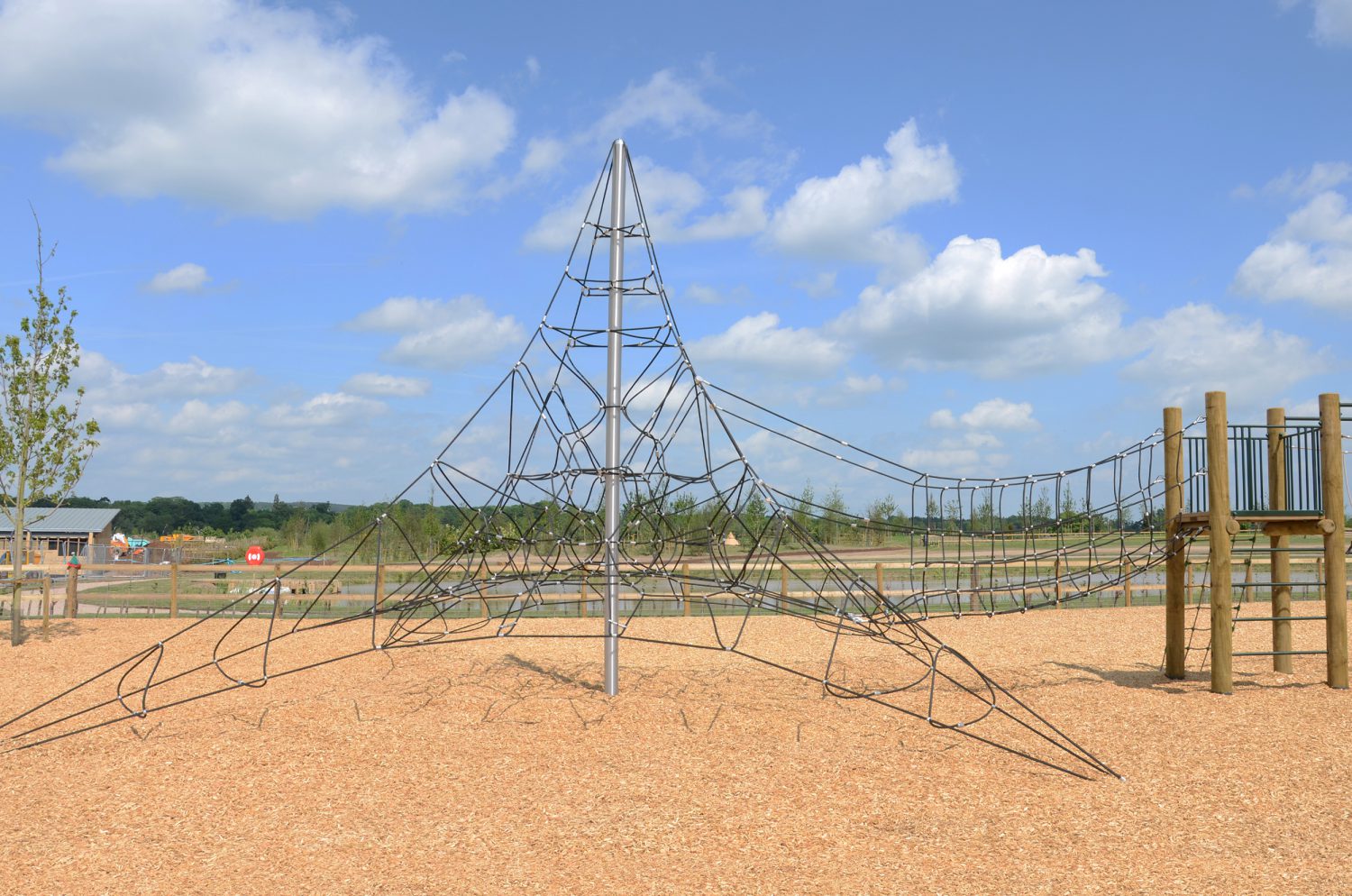 Active Net 6000 With Bridge | Outdoor Playground Equipment