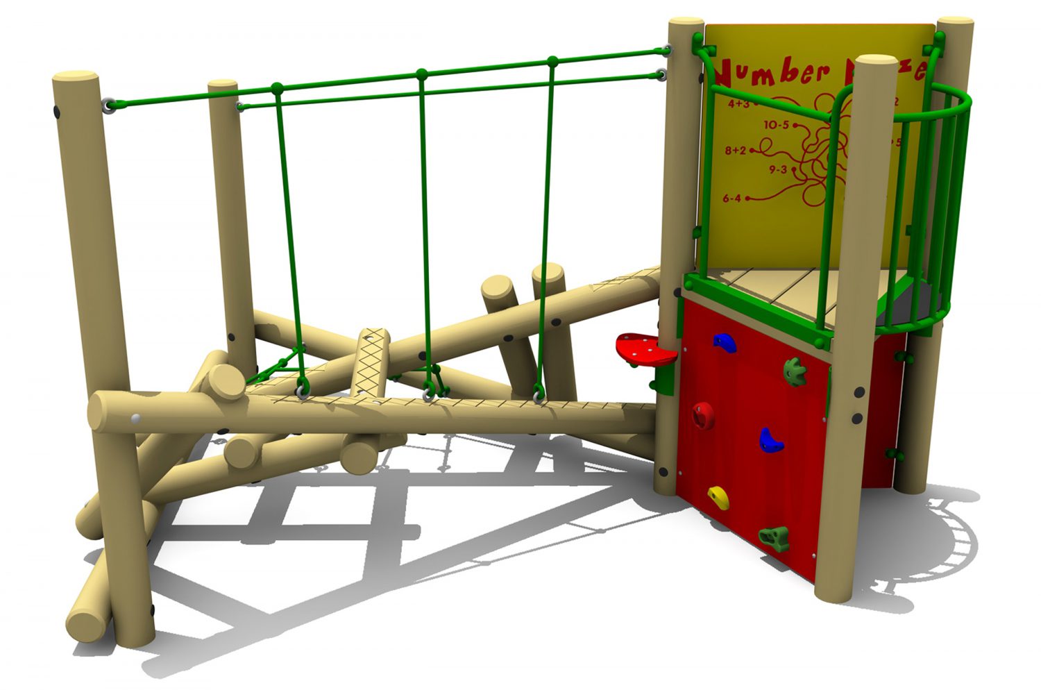 Clamber Stack Midi With Deck | Climbing Frames