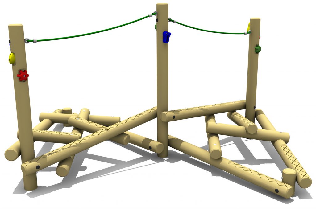 Clamber Stack Sorella With Ropes | Climbing Frames