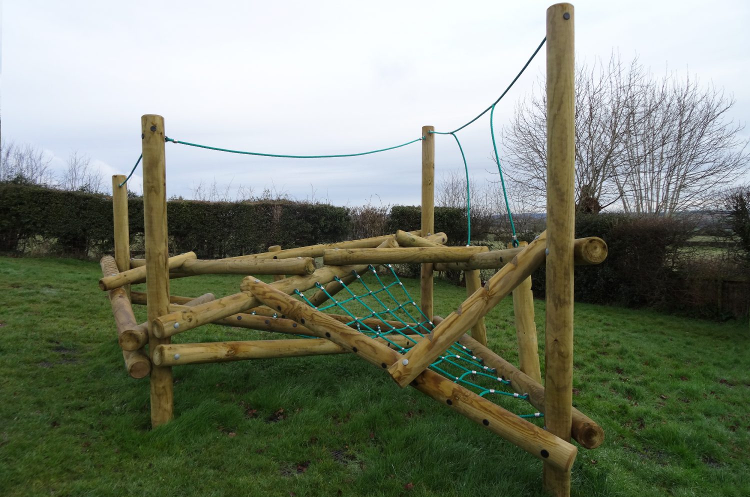 Clamber Stack 3 - Timber Multiplay Climbers | Climbing Frames
