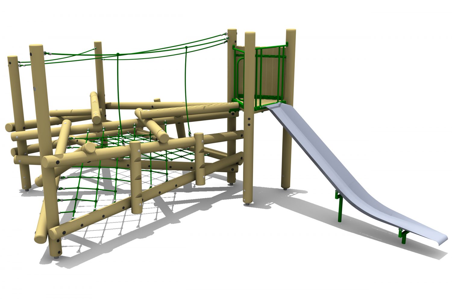 Clamber Stack Passo | Wooden Playground Equipment
