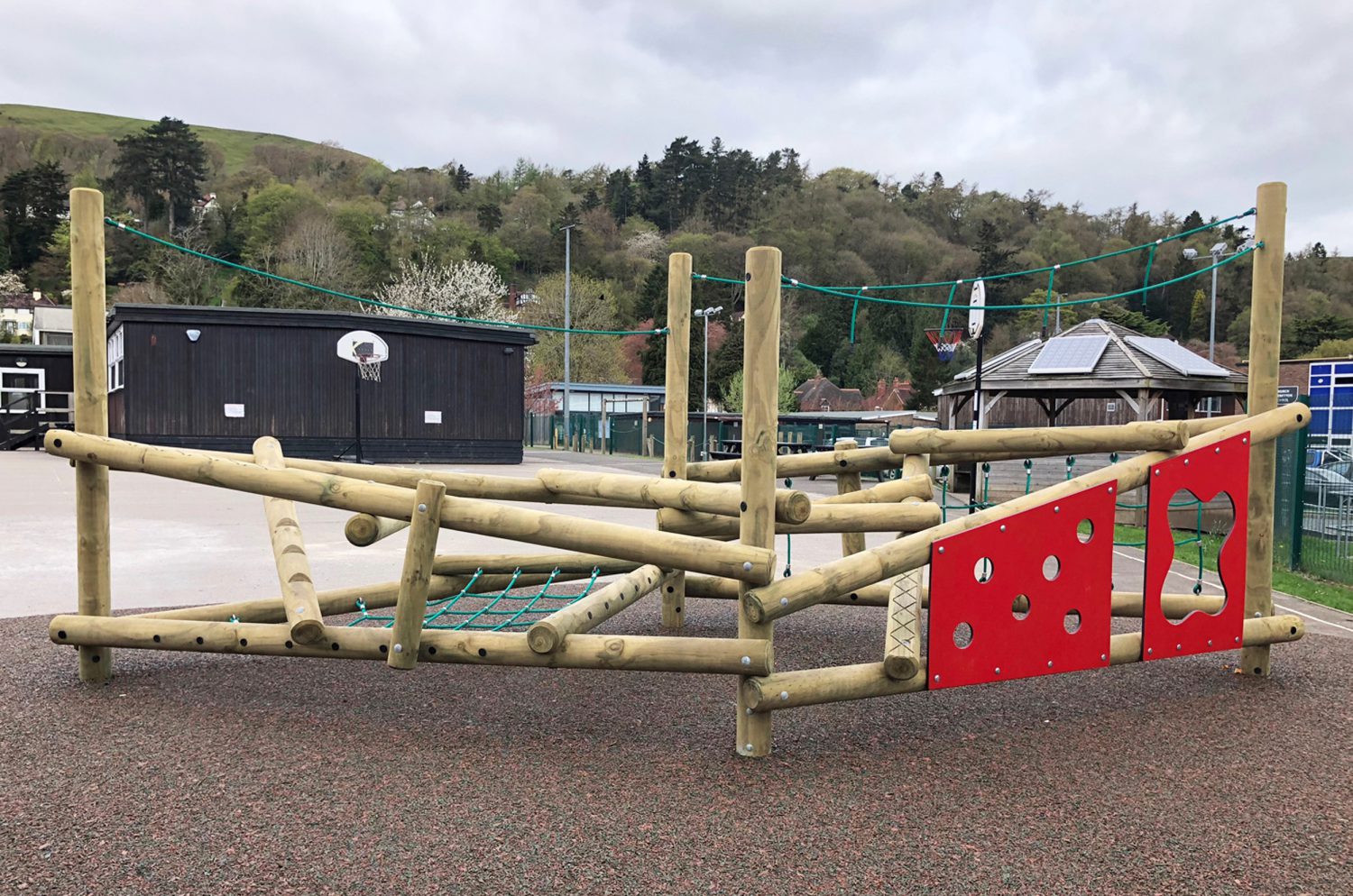 Clamber Stack 4 | Wooden Playground Equipment