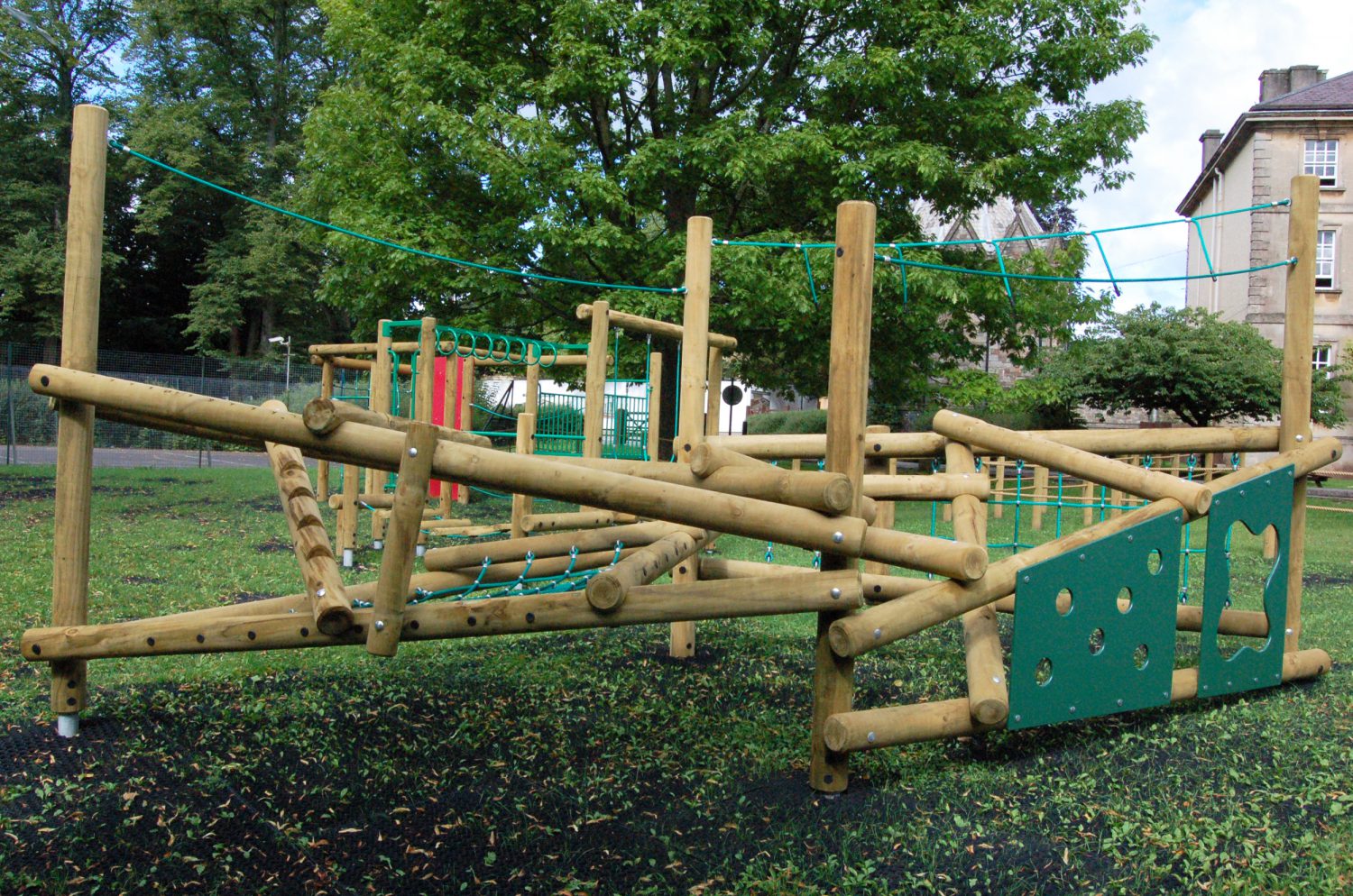 Clamber Stack 4 | Wooden Playground Equipment