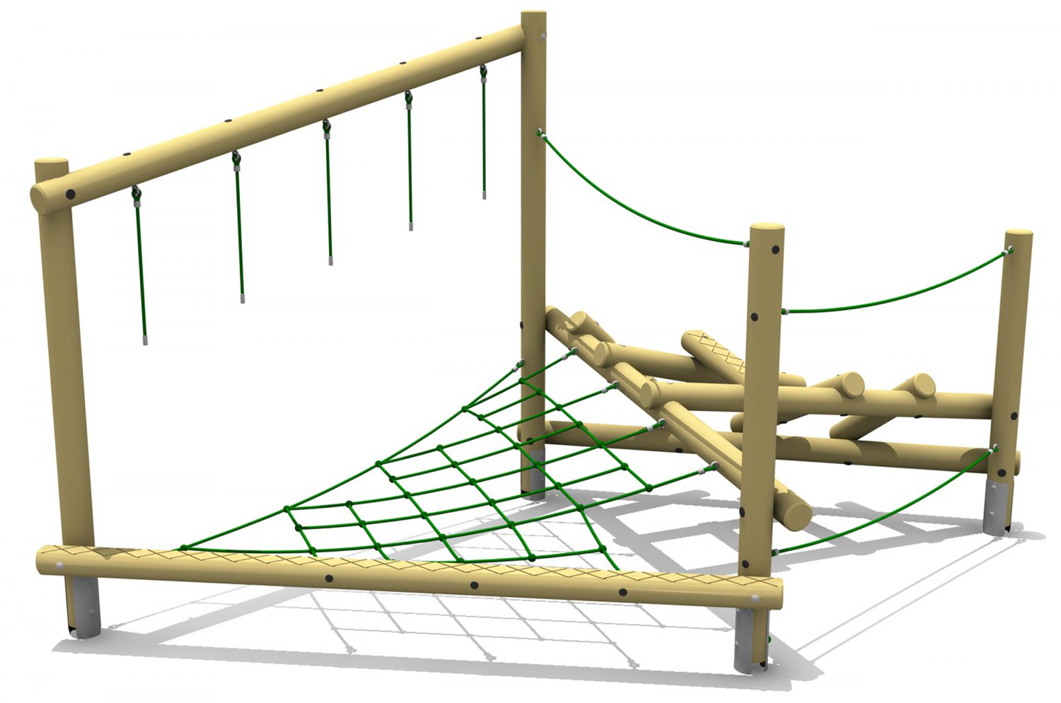 Clamber Stack Fratello | Timber Climbing Frames