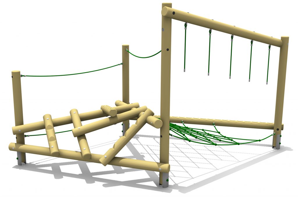 Clamber Stack Fratello | Timber Climbing Frames