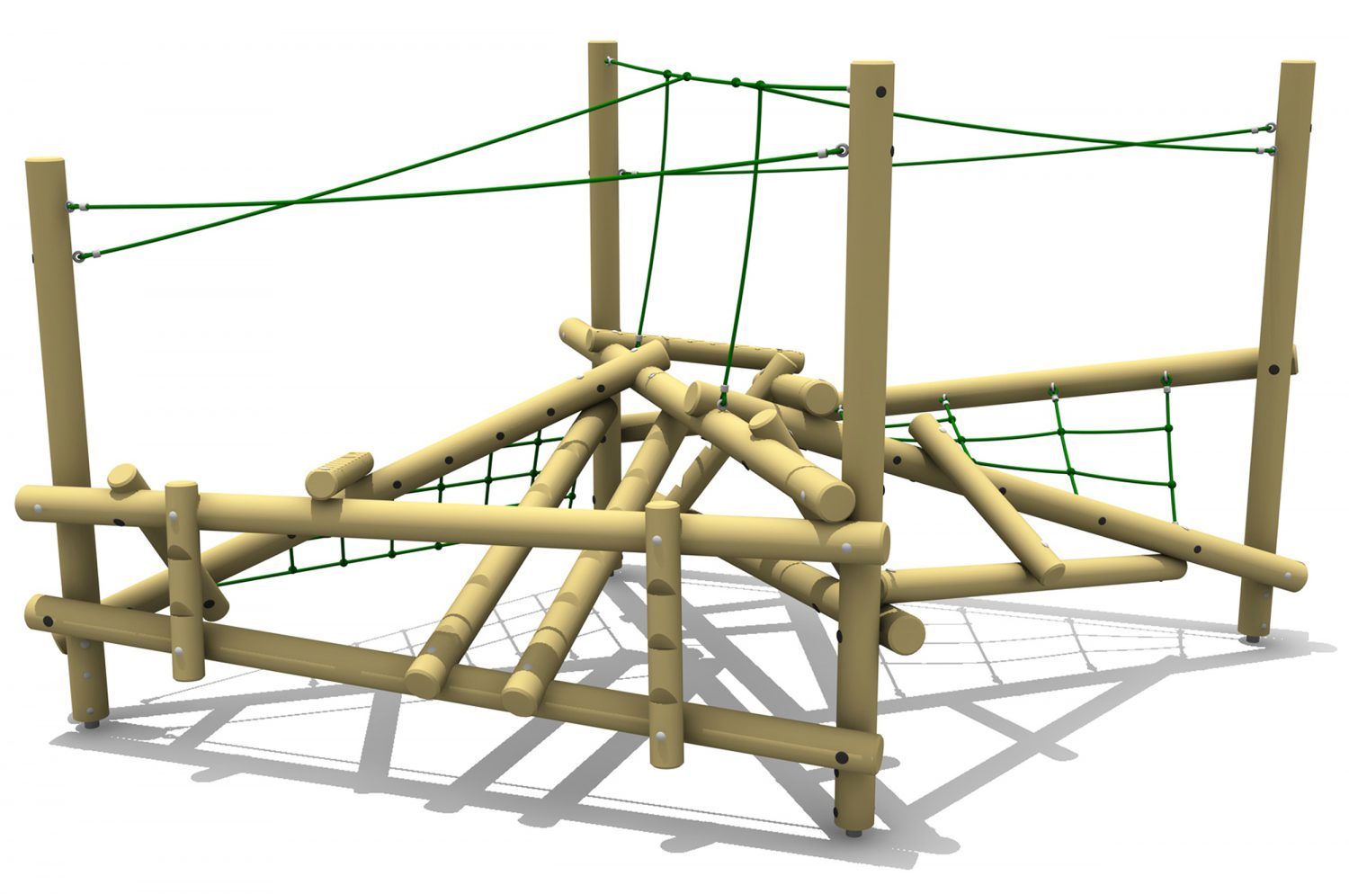 Clamber Stack Mezzo | Wooden Playground Equipment