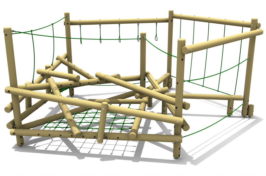Clamber Stack Passo | Wooden Playground Equipment