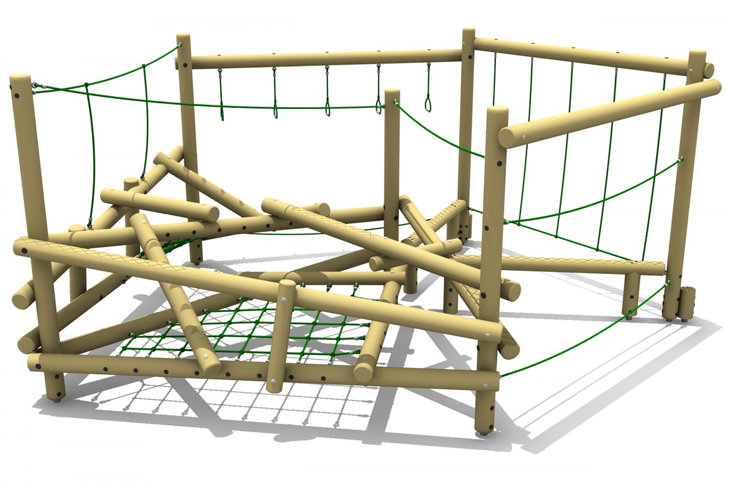 Clamber Stack Passo | Wooden Playground Equipment