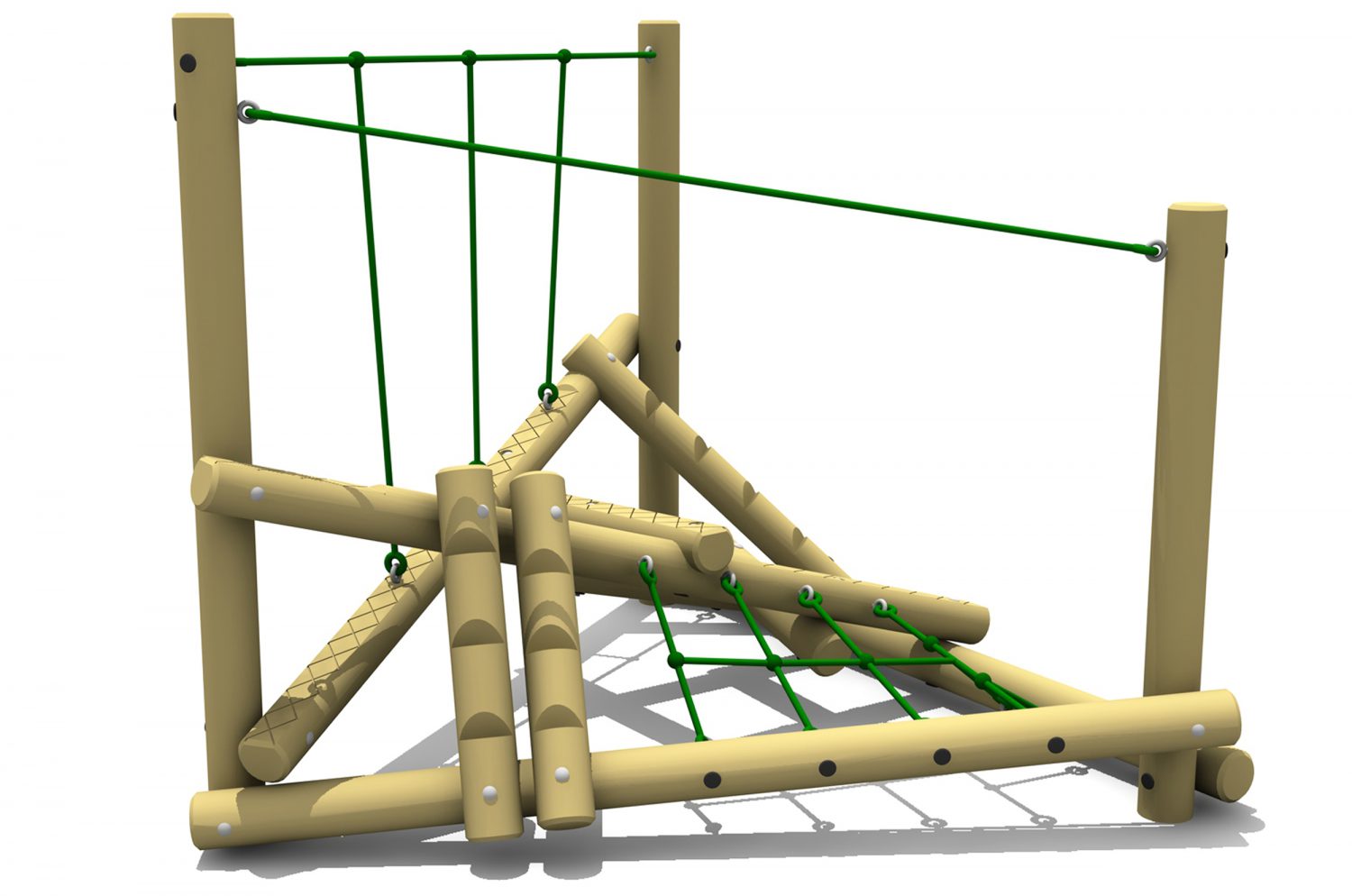 Clamber Stack Midi - Timber Climbing Frame Design