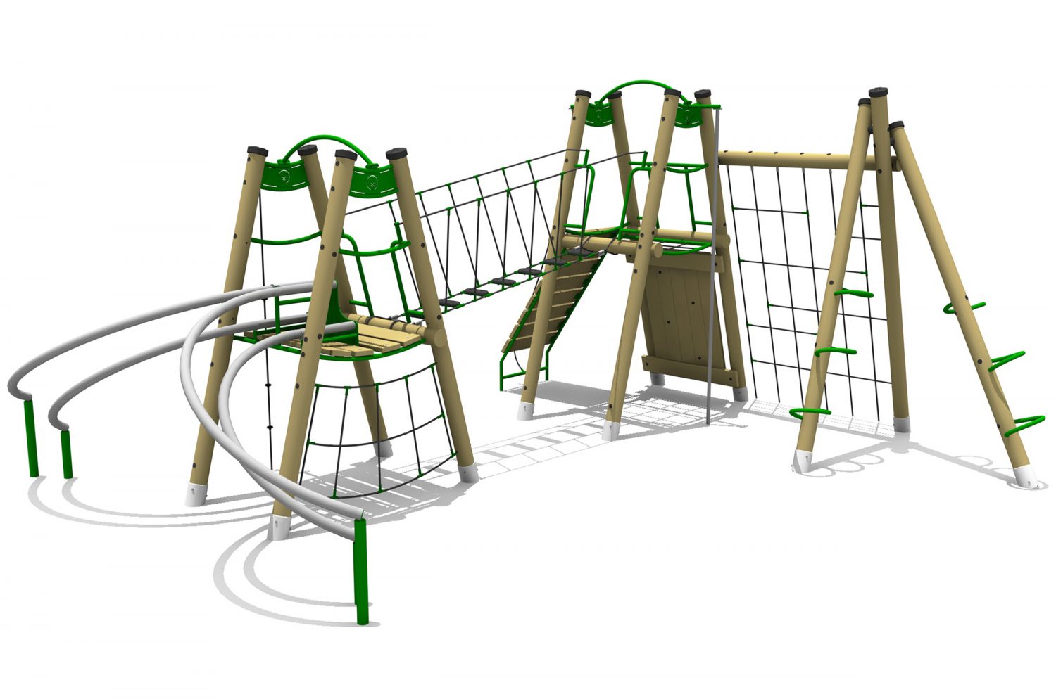 Timber Multiplay Climbers | Multiplay Climbing Playground Equipment