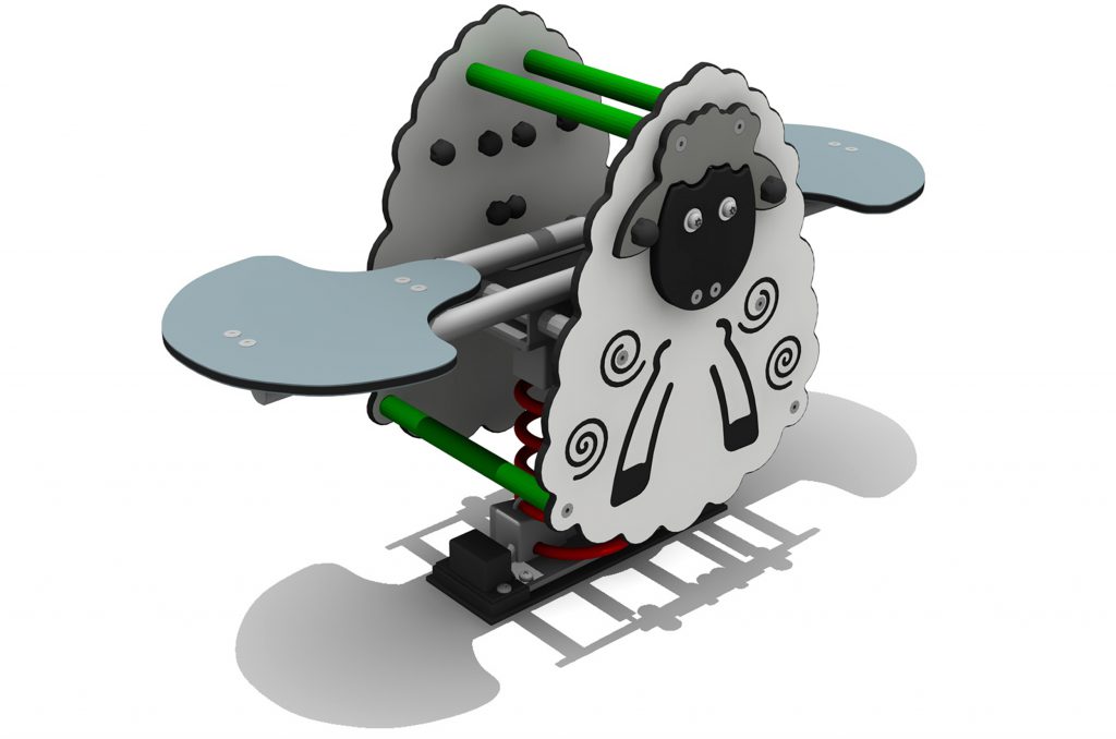 Shirley Sheep Spring Seesaw | Play Equipment In North Wales