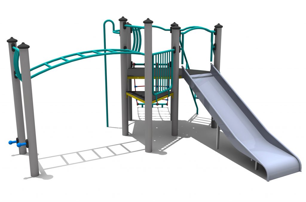 Shoulderwalk & Slide - Steel Multiplay Climbing Frame Designers