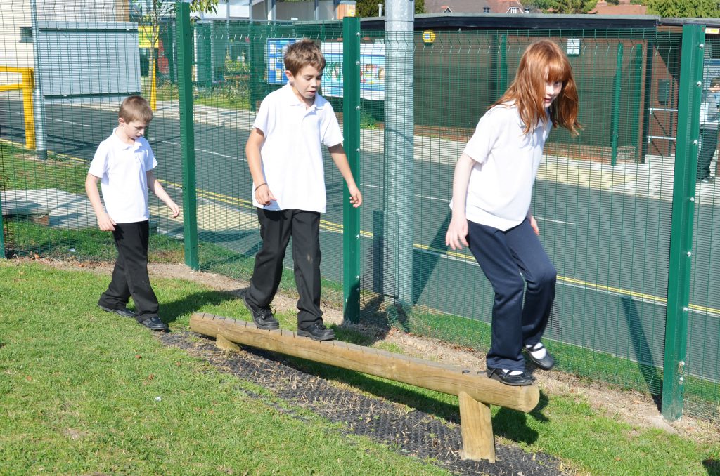 Sloping Balance Walk | Kids Playground Design In Shropshire