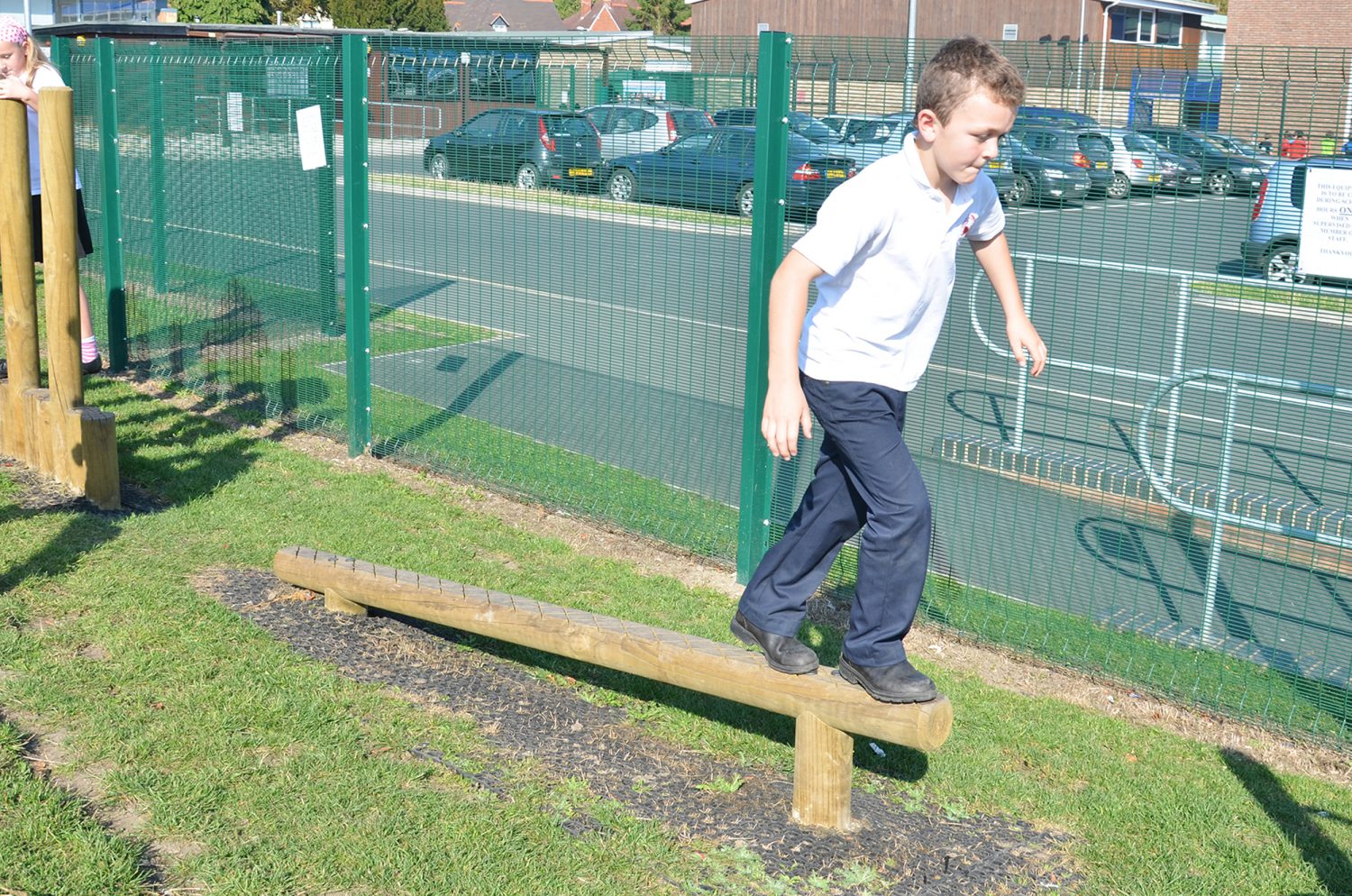 Sloping Balance Walk | Kids Playground Design In Shropshire