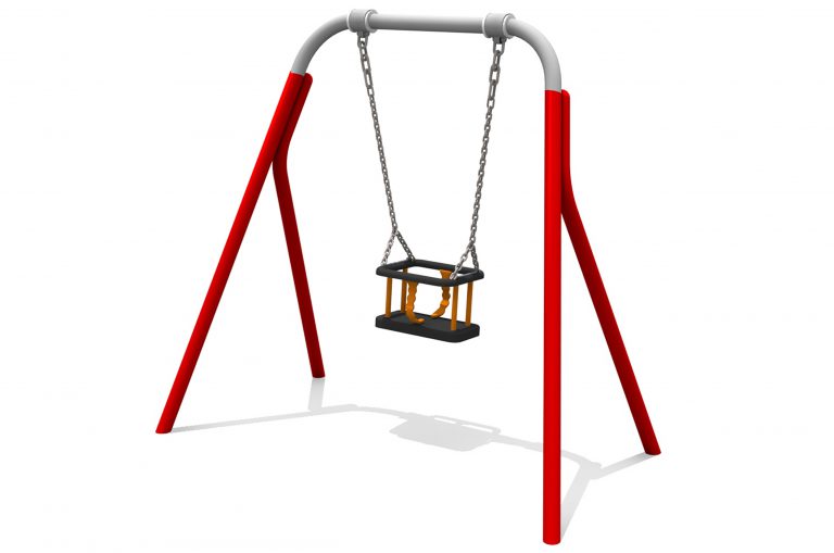 Steel Single Cradle Swing | Playground Equipment Shropshire