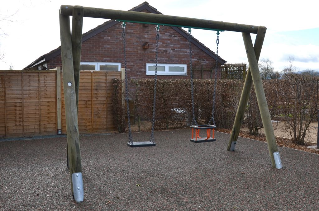 Timber Flat & Cradle Swing | Outdoor Playground Equipment