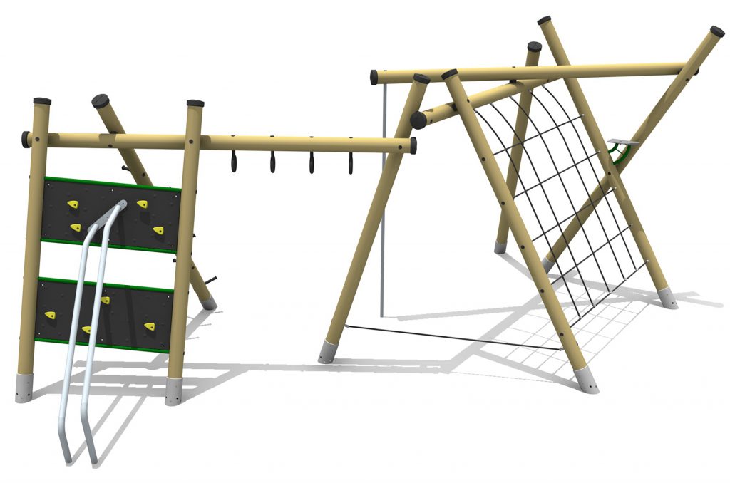 Trellis With Slide Bars | Outdoor Playground Equipment
