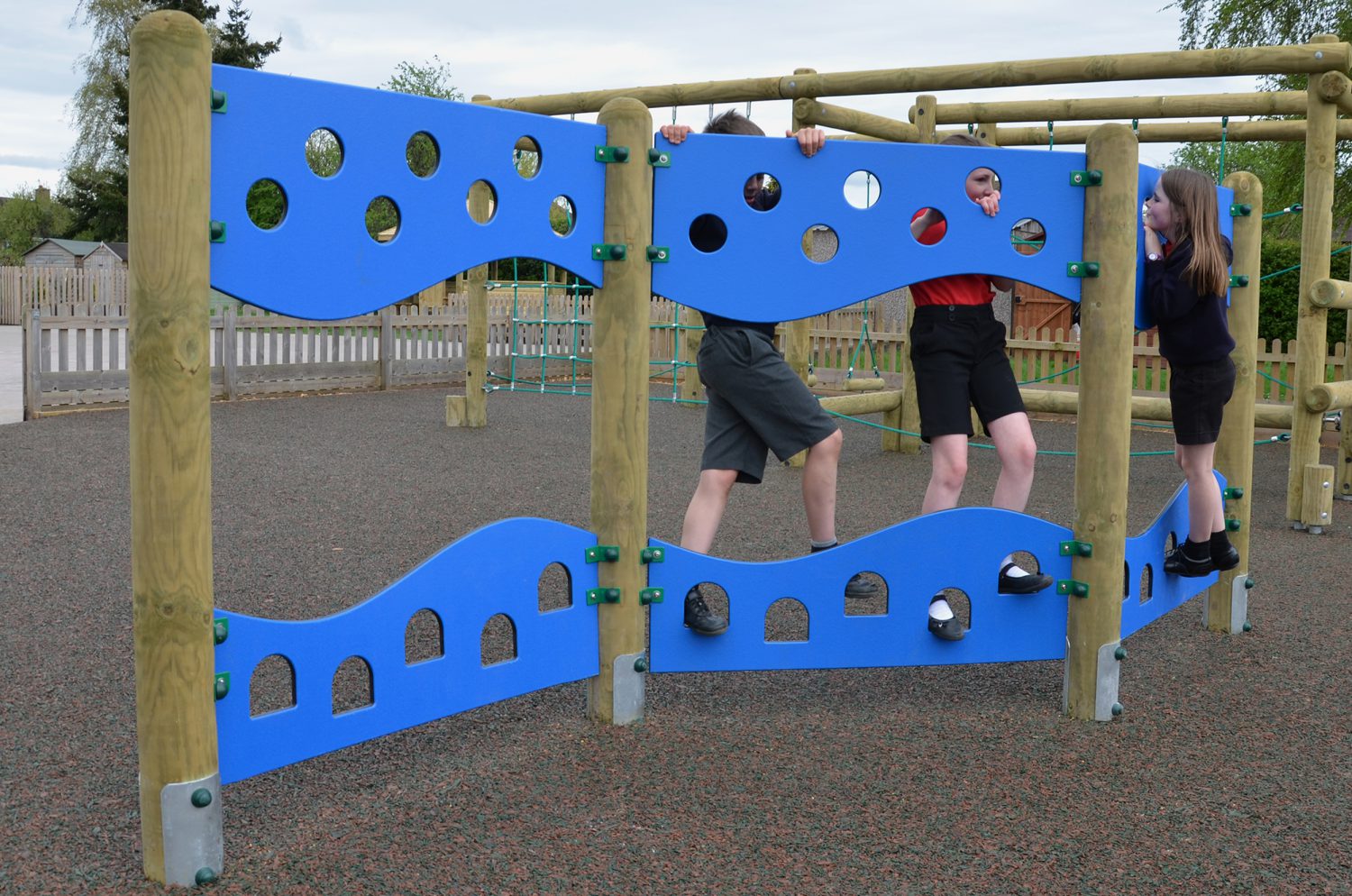 Zig Zag Traverse Wall Double-Sided | Playground Equipment