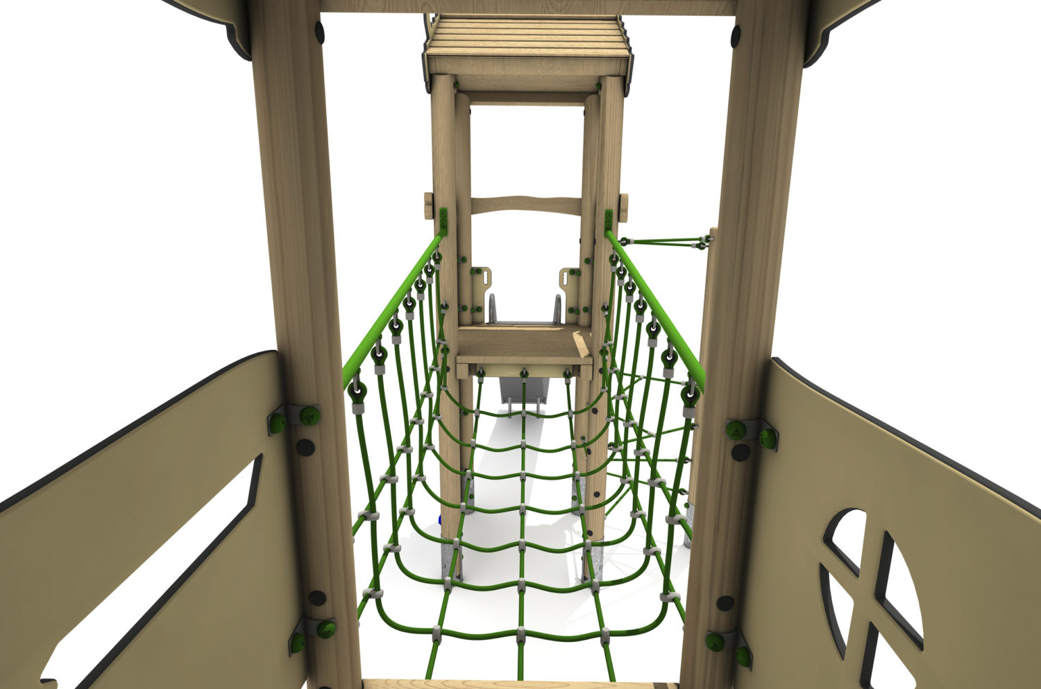 Timber Tower Double Deck 04 | Multiplay - Playground Design